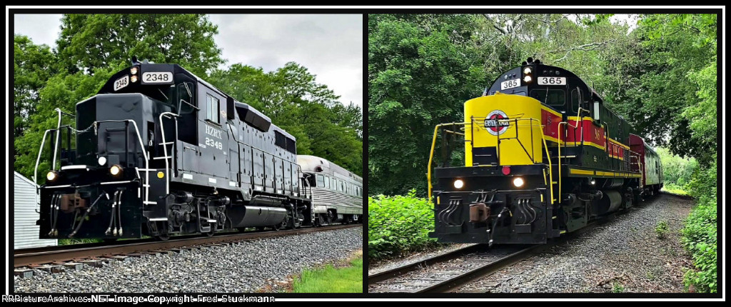 HZRX 2348 & CVSR 365 at Merriman Valley and North St. respectively.